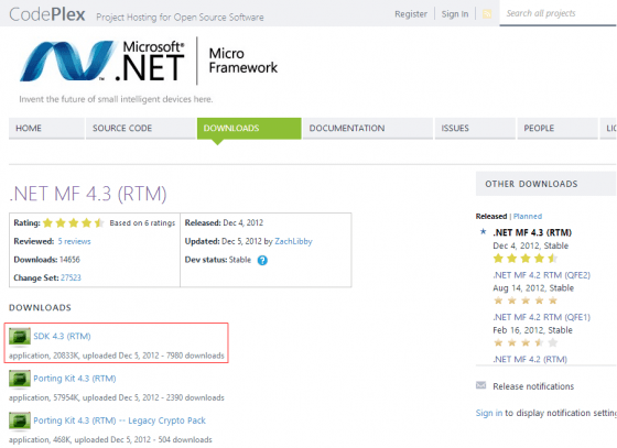 Netduino を Visual Studio 2012 で開発するには | 手帳.net